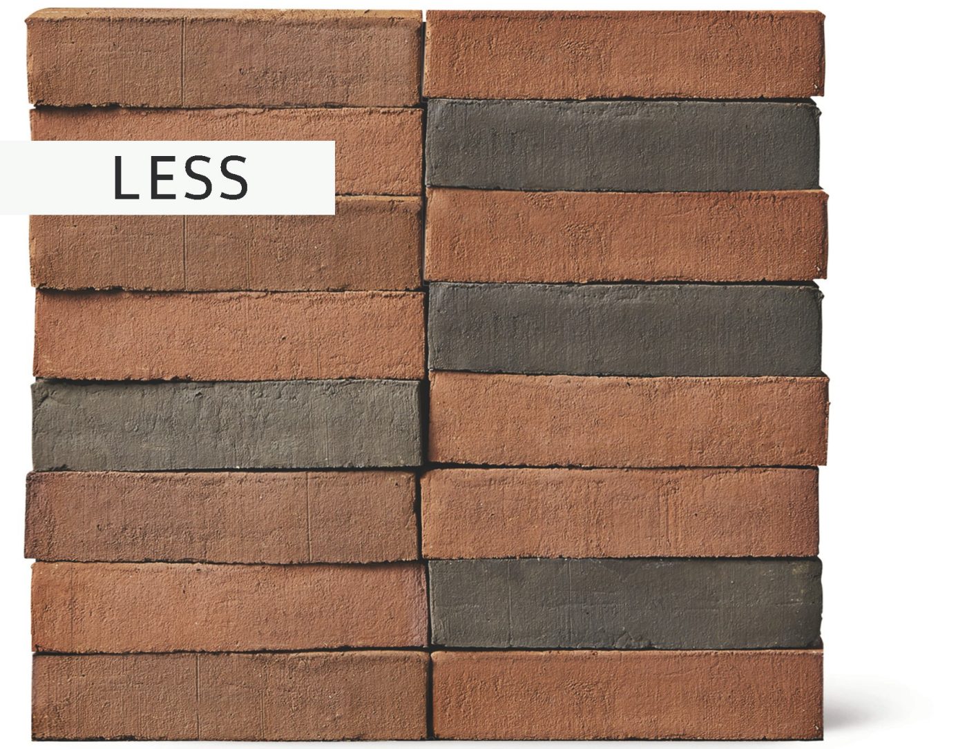 Vrangvendt mursten giver rustik struktur